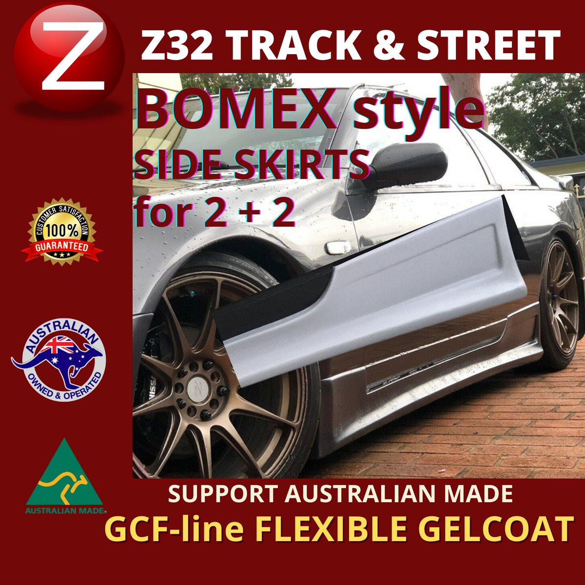 SIDE SKIRT SET - Bomex style variant 2 + 2 Models only – ZEDERO CCM